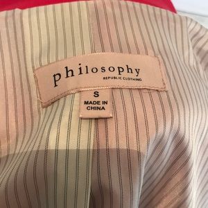 Philosophy | Jackets & Coats | Philosophy Pink Blazer Jacket Size Small ...